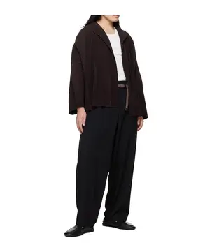Issey Miyake Woven Leather Trim Belt