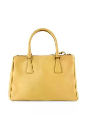 Prada Double Zip Lux Saffiano Leather Small Tote Bag