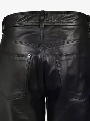 LAST NEST Leather Double-knee Shorts