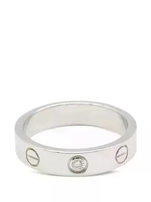 Cartier Love Diamond Ring - Silver