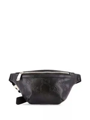 Gucci Gg Embossed Perforated Leather Small Belt Bag