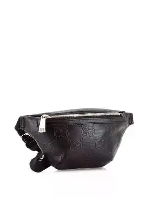 Gucci Gg Embossed Perforated Leather Small Belt Bag