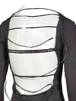 JADED LONDON Sequin-embellished Strap-back Top