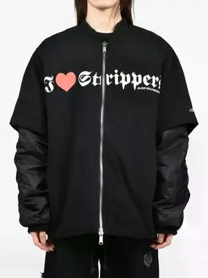 N.HOOLYWOOD Layered-design Bomber Jacket