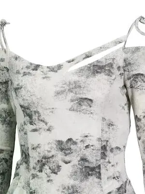 VIVAMUS Ruffled Long-sleeve Top