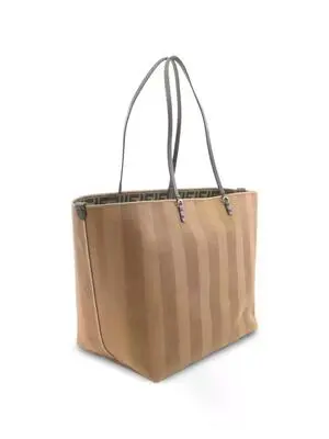 Fendi Large Roll Reversible Tote Bag - Brown
