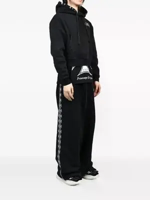 N.HOOLYWOOD Layered Logo-print Hoodie