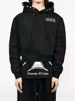 N.HOOLYWOOD Layered Logo-print Hoodie