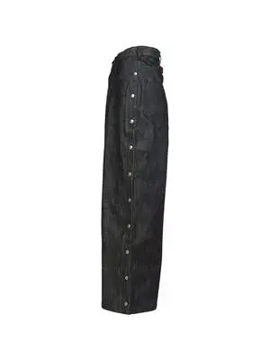 RIVET & HIDE Super Baggy Side-snap Jeans - Blue