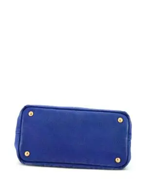 Prada Canapa Canvas Mini Tote - Blue