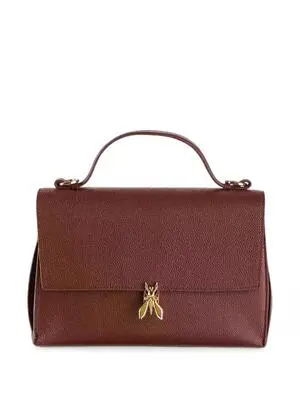 Patrizia Pepe Fly-plaque Pebbled Backpack - Red