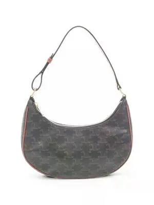 Celine 2010s Triomphe Ava Shoulder Bag - Brown