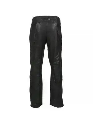 NO BISHOP NO KING Arc Leather Trousers