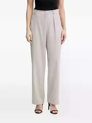 Sisley Pleated-detail Tailored Trousers - Neutrals