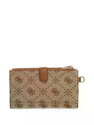 Guess Melinda 4g-print Wallet - Neutrals