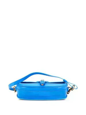 Dior Leather East West Crossbody Bag - Blue