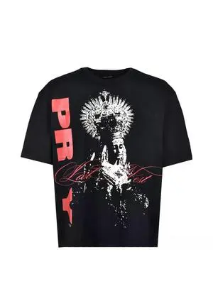 LAST NEST Pray Maria Graphic-print T-shirt