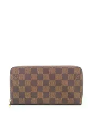 LOUIS VUITTON 2019 Damier Ebene Zippy Wallet - Brown