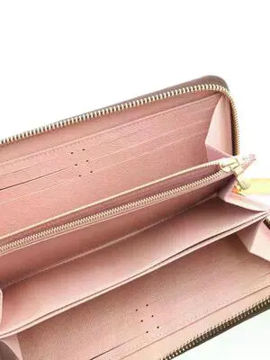 LOUIS VUITTON 2019 Damier Ebene Zippy Wallet - Brown