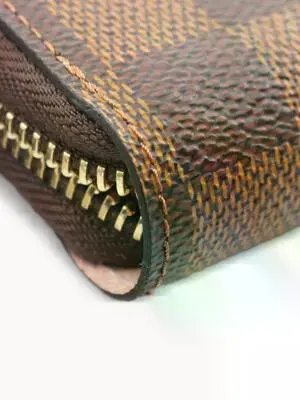 LOUIS VUITTON 2019 Damier Ebene Zippy Wallet - Brown