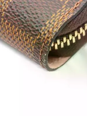 LOUIS VUITTON 2019 Damier Ebene Zippy Wallet - Brown