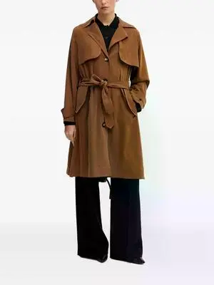 Sisley Belted Button-down Trench Coat
