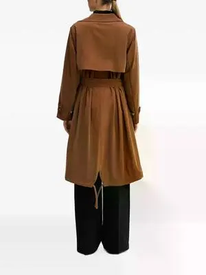 Sisley Belted Button-down Trench Coat