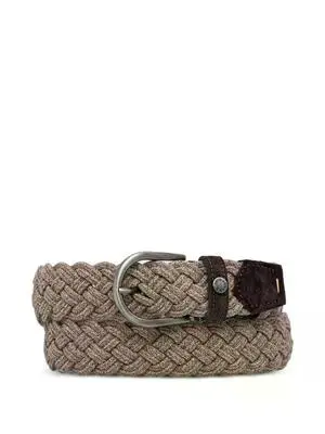 Paul & Shark Suede-trim Belt - Neutrals