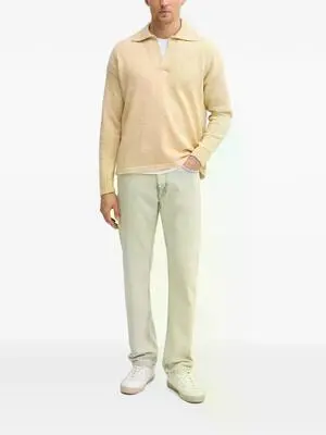 Sisley Marl-effect Polo-collar Sweater