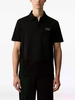 Paul & Shark Logo-plaque Polo Shirt - Black