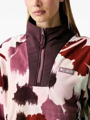 Columbia Floral-print Quarter-zip Pullover