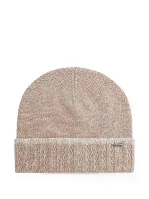 Paul & Shark Ribbed-knit Beanie Hat - Neutrals