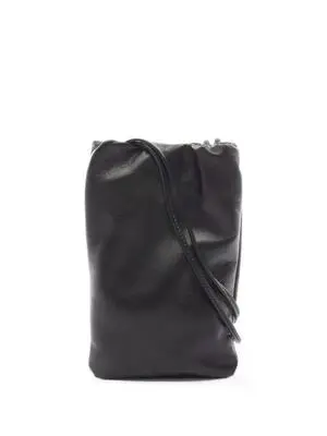 THE ROW 2020s Bourse Leather Shoulder Bag - Black