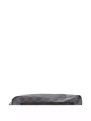 Gucci Soft Zip Sling Bag Gg Coated Canvas Small Crossbody Bag - Black