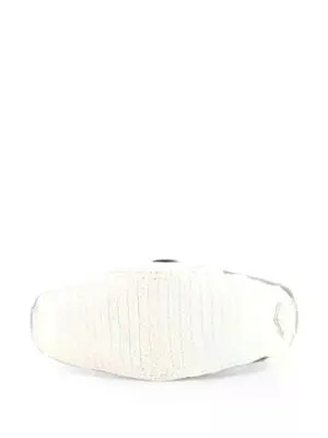 Prada Triangle Logo Zip Crochet Raffia Small Crossbody Bag