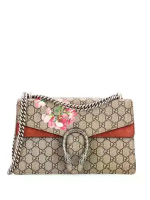 Gucci Dionysus Bag Blooms Print Gg Coated Canvas Small Shoulder Bag - Brown