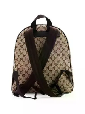 Gucci Zip Around Travel Gg Canvas Backpack