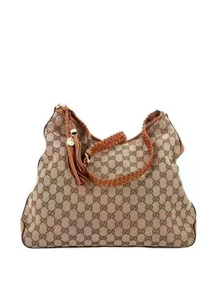 Gucci Marrakech Gg Canvas Medium Hobo Bag