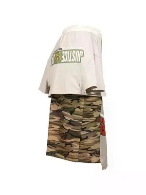 ANOMALIES DEPARTMENT Double-waist Deconstructed Midi Skirt