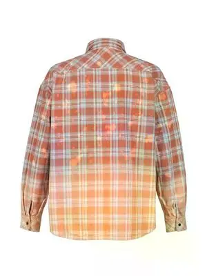EL CONDUCTORH Bleached Check-print Shirt