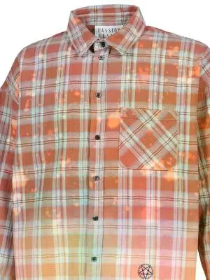 EL CONDUCTORH Bleached Check-print Shirt