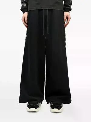 N.HOOLYWOOD Logo-tape Wide-leg Track Pants