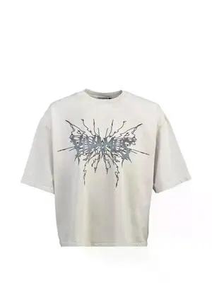 VIVAMUS Graphic-print Cropped T-shirt