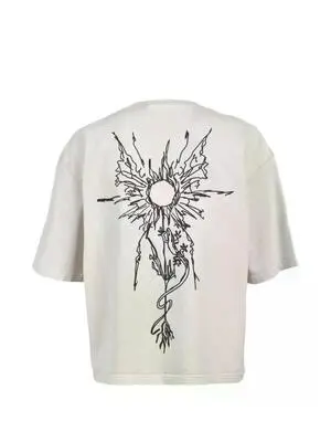 VIVAMUS Graphic-print Cropped T-shirt