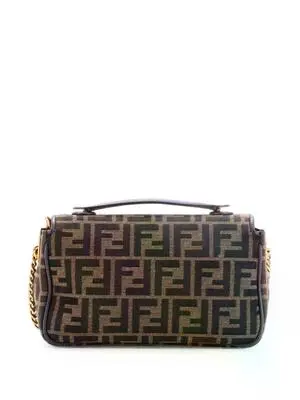 Fendi Midi Baguette Chain Bag Zucca Canvas Medium Crossbody Bag