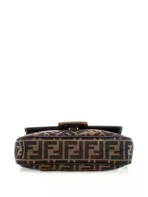 Fendi Midi Baguette Chain Bag Zucca Canvas Medium Crossbody Bag
