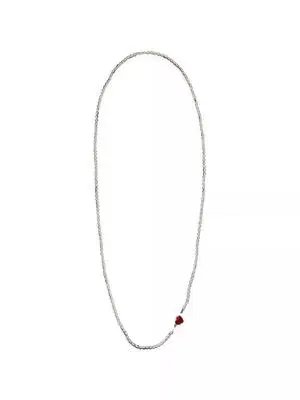 YELLOWSWALLOW Heart-detail Pearl Necklace - White