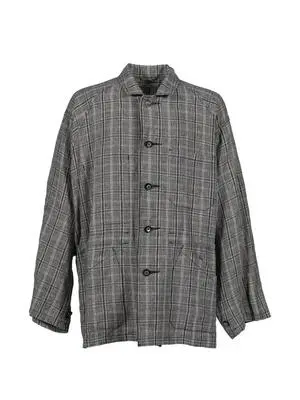 DAIRIKU Jude Check Work Jacket - Grey