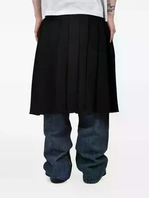 DOMENICO OREFICE A4 Pleated Cotton Midi Skirt