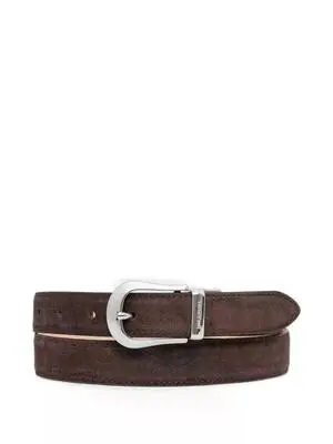 Paul & Shark Suede-finish Buckle-fastening Belt